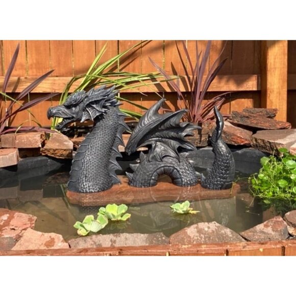 Accents | The Dragon Of Falkenberg Castle Moat Lawn Garden Statue ...